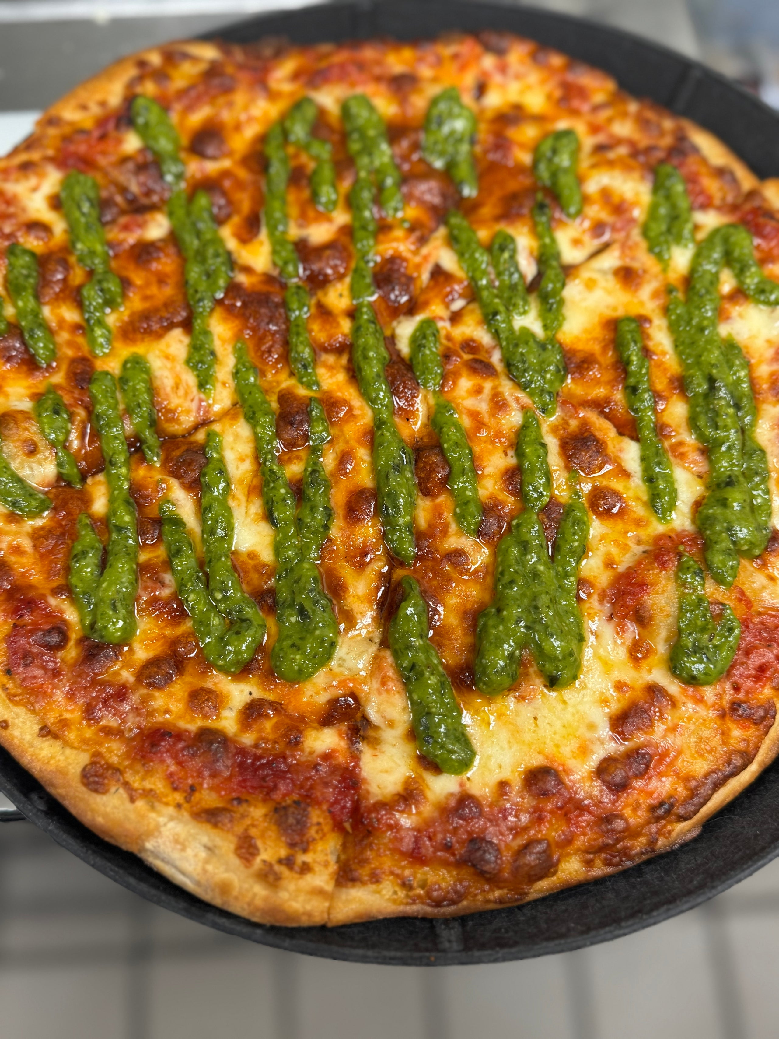 Tri Color Pizza (1) | The Pizza Coop & Ale House / Detroit Style Pizzas